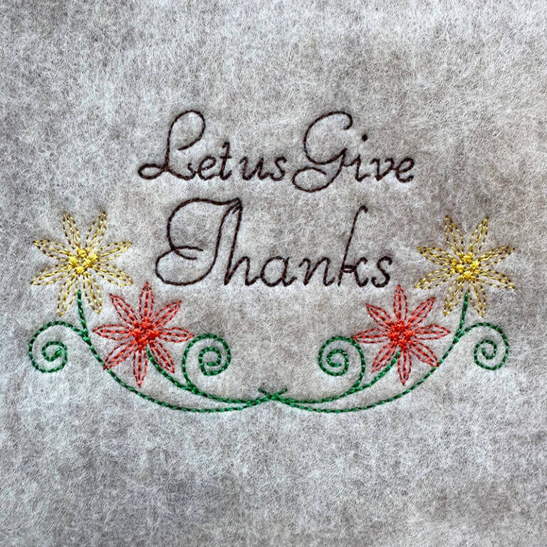 Free Thanksgiving embroidery designs - Machine Embroidery Geek