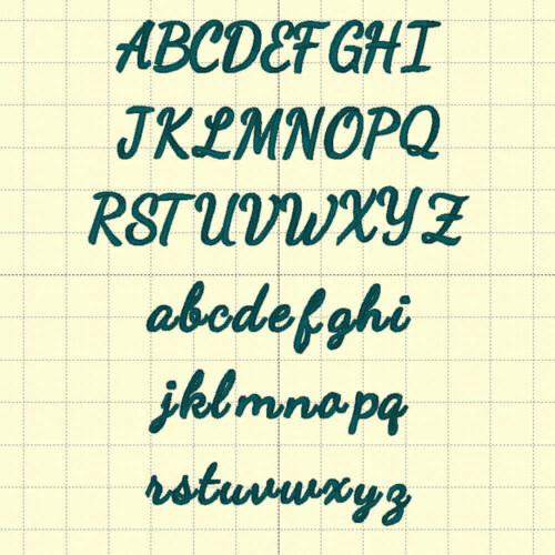 Henrietta Script Embroidery Font
