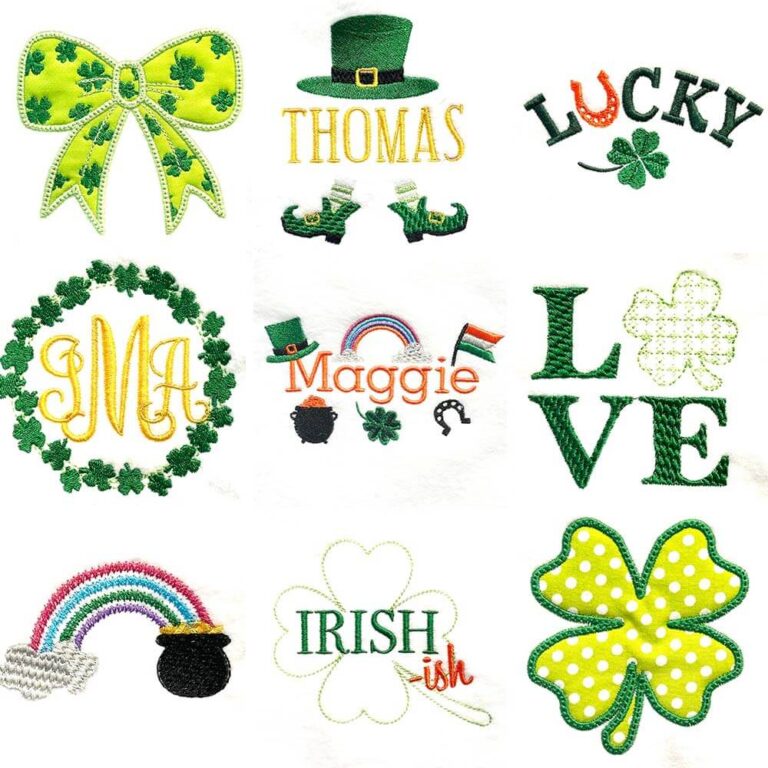 Feeling Lucky Embroidery Design Set