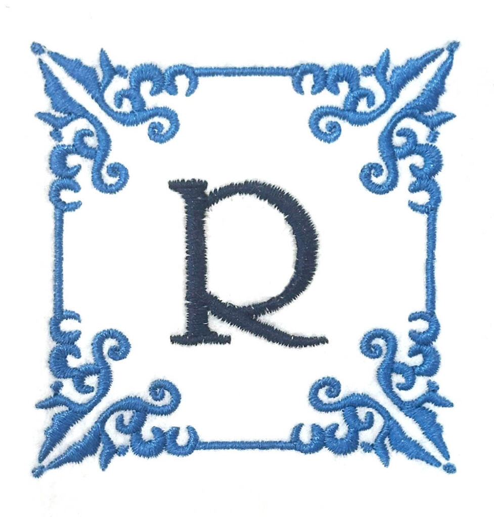 Pretty Monogram Frames and Wreaths Embroidery Design Set