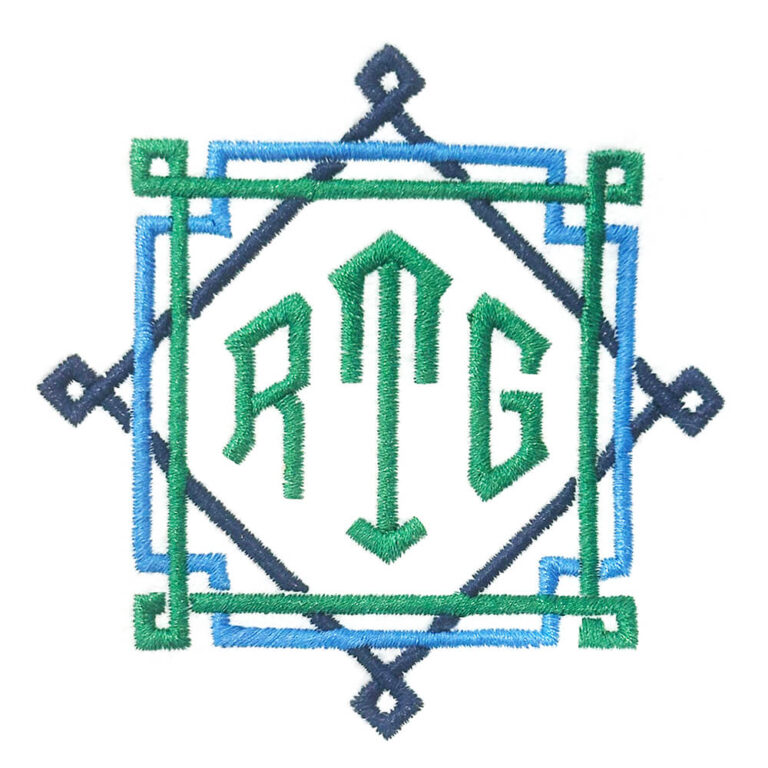 Pretty Monogram Frames and Wreaths Embroidery Design Set