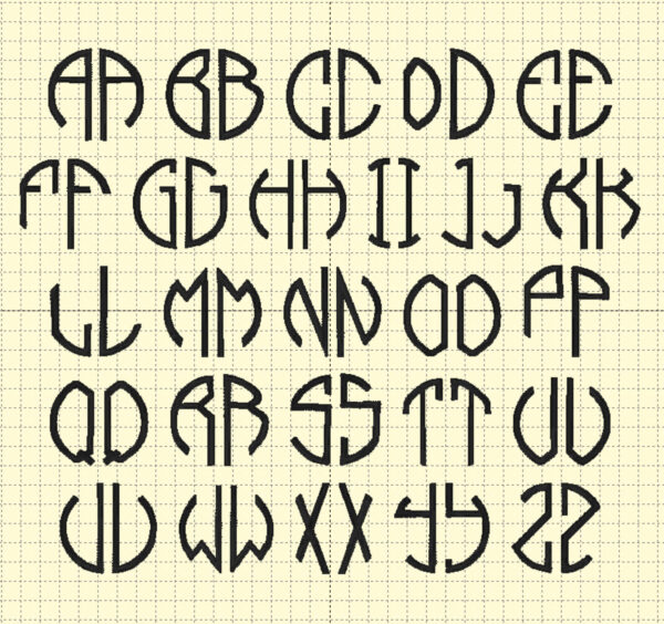 Siamese Circle Duo Monogram Font